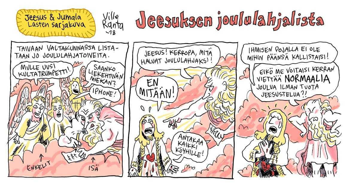 Ville Ranta: Mitä Jeesus toivoo joululahjaksi? - Kirkko ja kaupunki